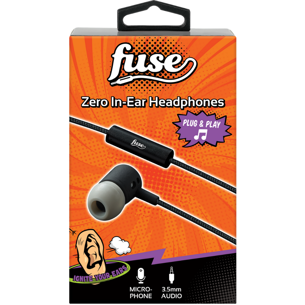 Zero Wired Earphones - Black | Fuse Audio