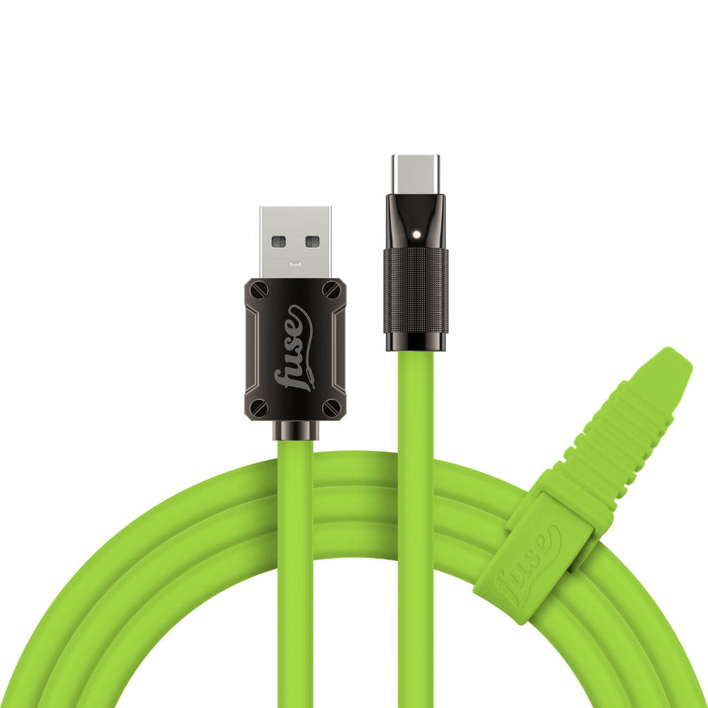 USB C Phat Cables - Green – Fuse Audio